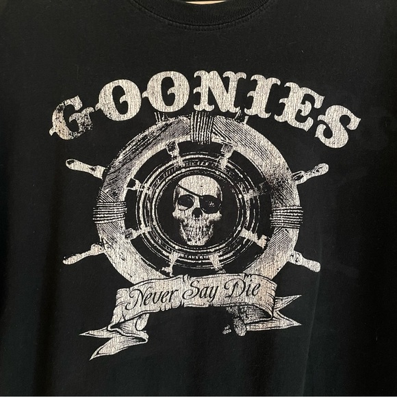 Goonies | Shirts | The Goonies T Shirt Never Say Die Skull Pirate Wheel ...